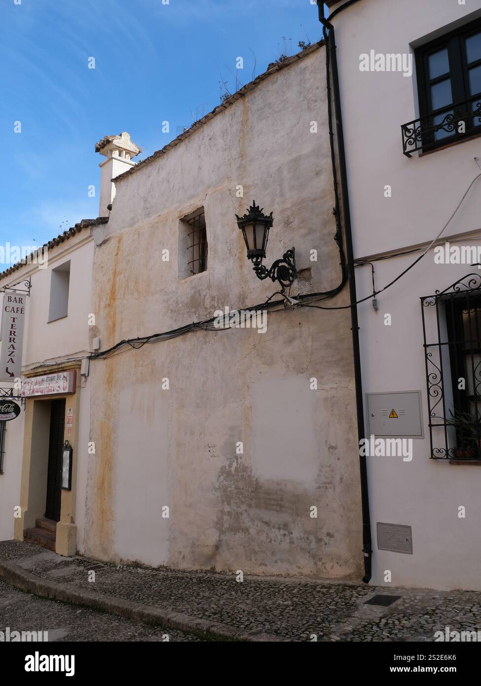 Facade of a historic Andalusian house in Ronda Spain Stock Photo - Alamy
