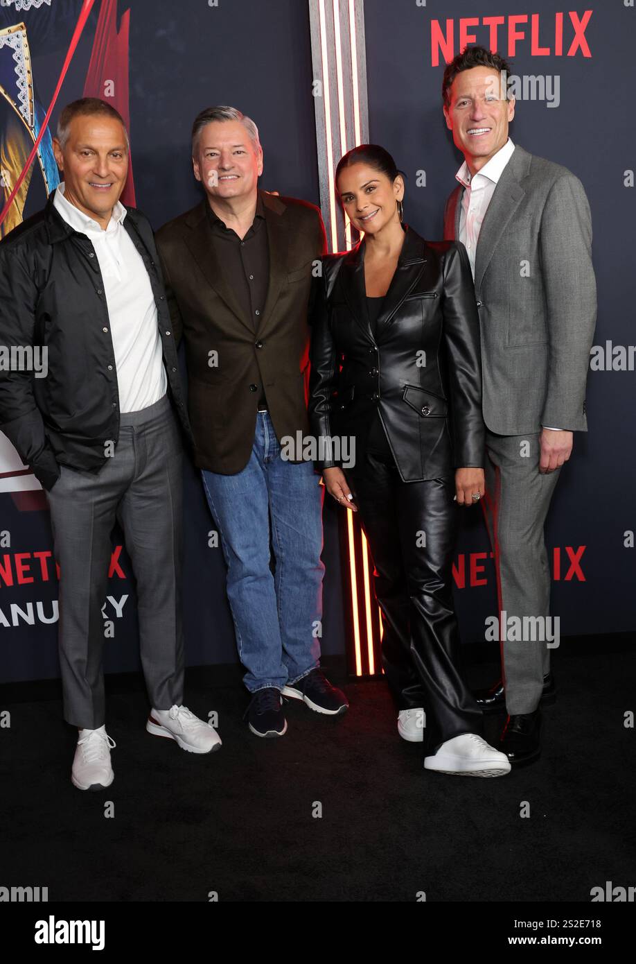 INGLEWOOD, CA - JANUARY 06: Mark Shapiro, Ari Zev Emanuel, Ted Sarandos ...