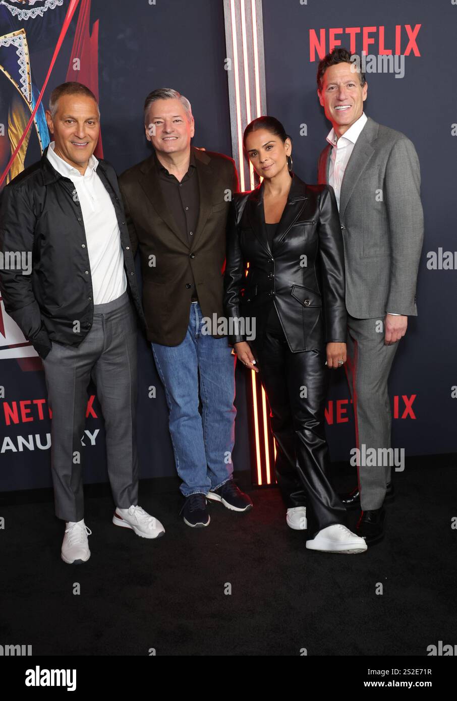 Inglewood, Ca. 06th Jan, 2025. Mark Shapiro, Ari Zev Emanuel, Ted ...