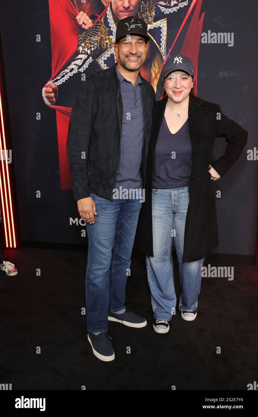 Inglewood, Ca. 06th Jan, 2025. Keegan-Michael Key, Elle Key at the WWE ...
