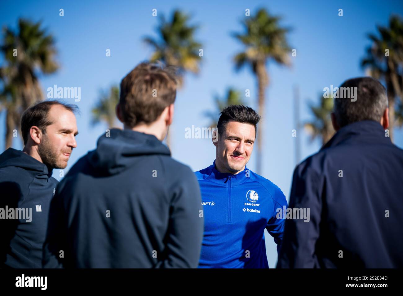 Oliva, Spain. 07th Jan, 2025. Gent's new goalkeeper Tom Vandenberghe ...