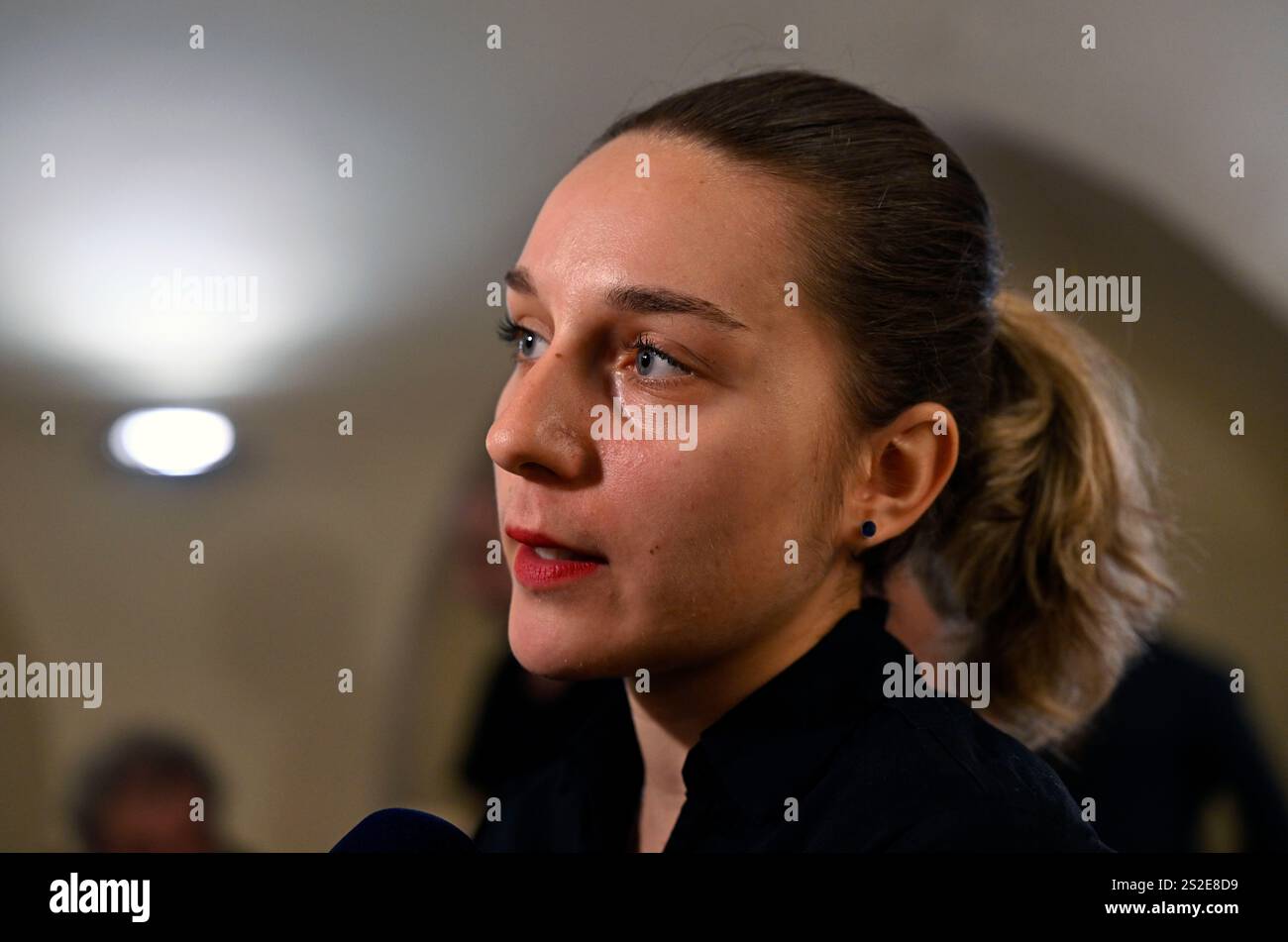 Prague, Czech Republic. 07th Jan, 2025. Czech cyclist Kristyna Zemanova ...