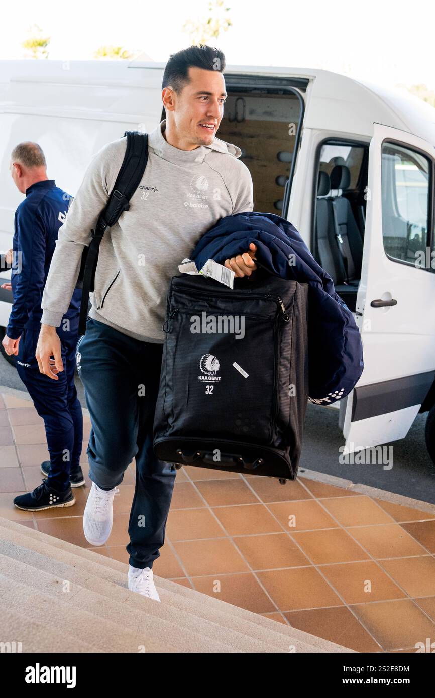 Oliva, Spain. 07th Jan, 2025. Gent's new goalkeeper Tom Vandenberghe ...