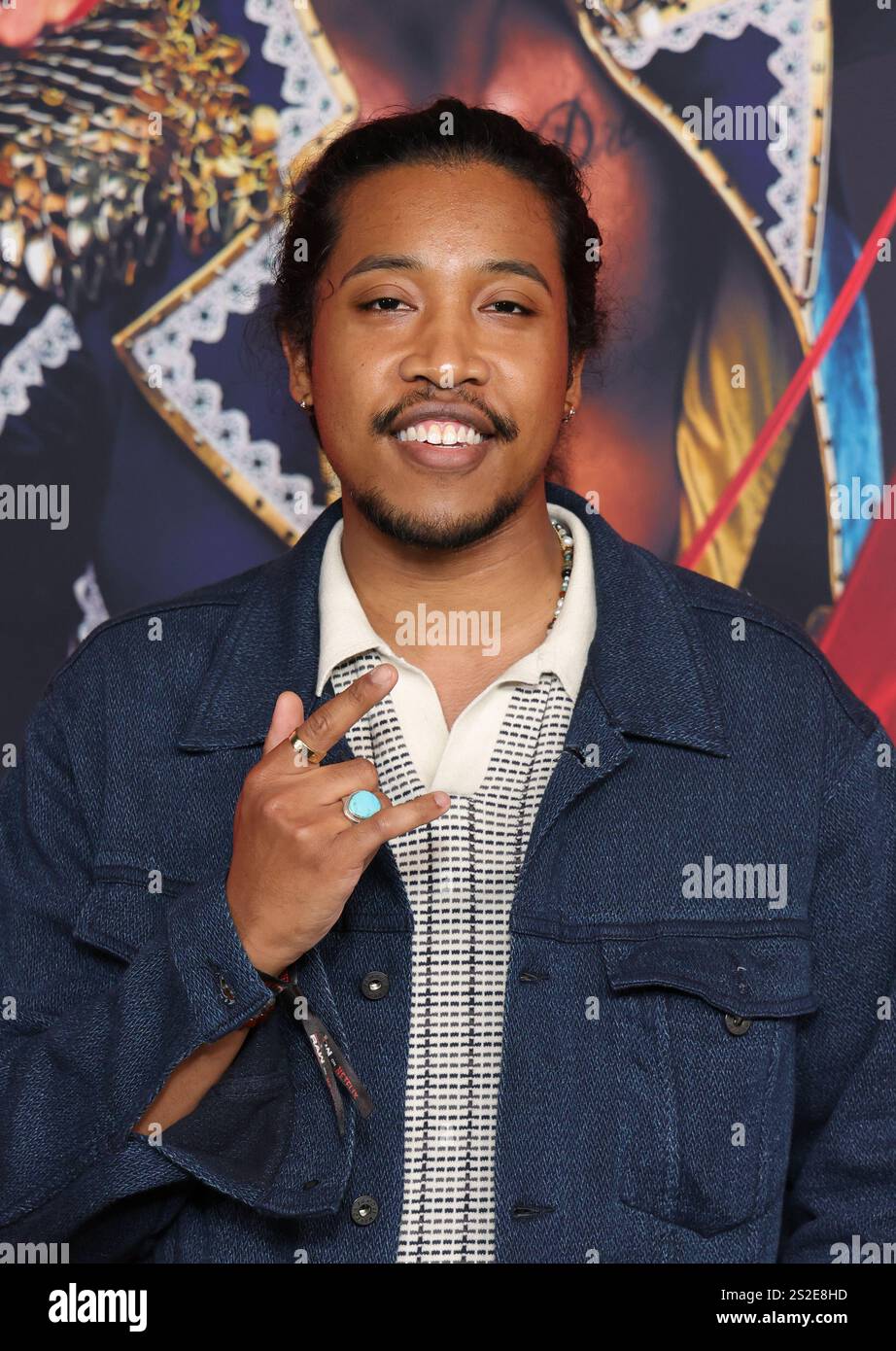 Inglewood, Ca. 06th Jan, 2025. Justin Jones at the WWE Monday Night Raw ...