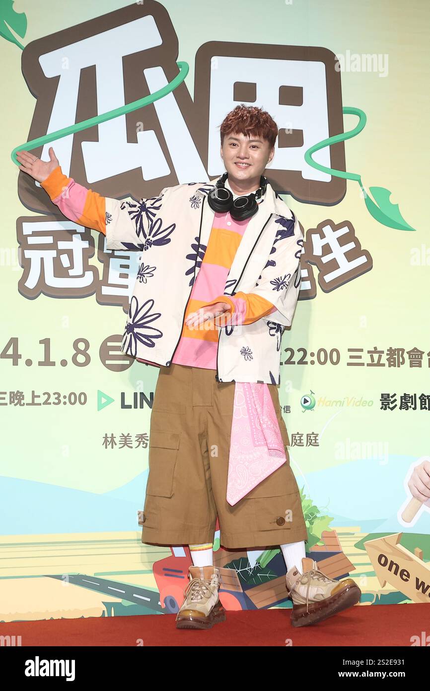 Taipei. 07th Jan, 2025. TAIPEI, CHINA - JANUARY 7, 2025 - Taiwanese actor Henry Hsu attended the ...