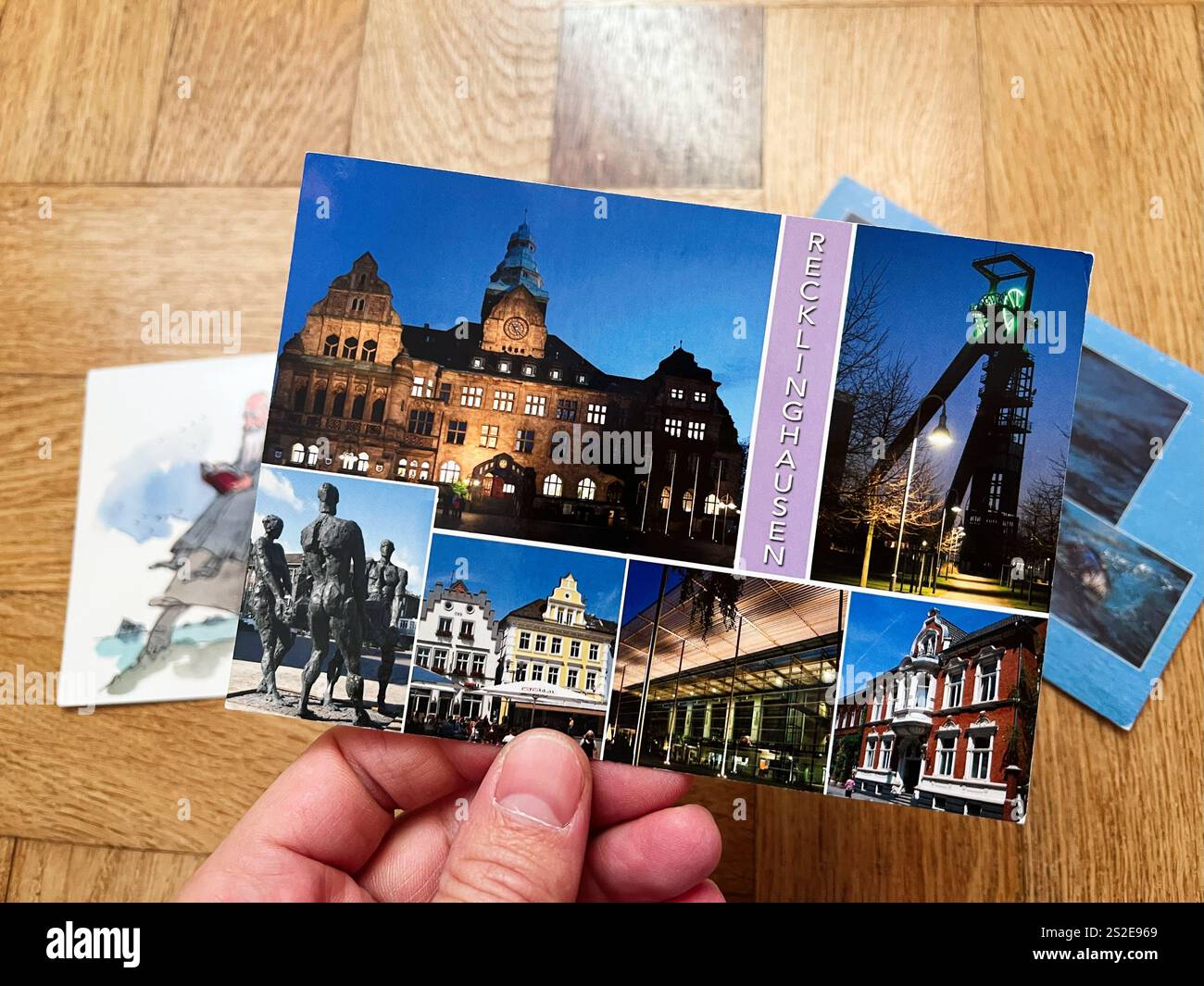 Kyiv, Ukraine - January 07, 2025: Postcard displaying iconic landmarks ...