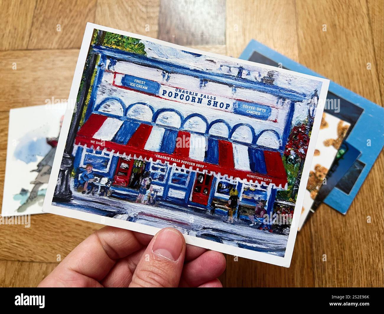 Kyiv, Ukraine - January 07, 2025: Vivid postcard art features a ...