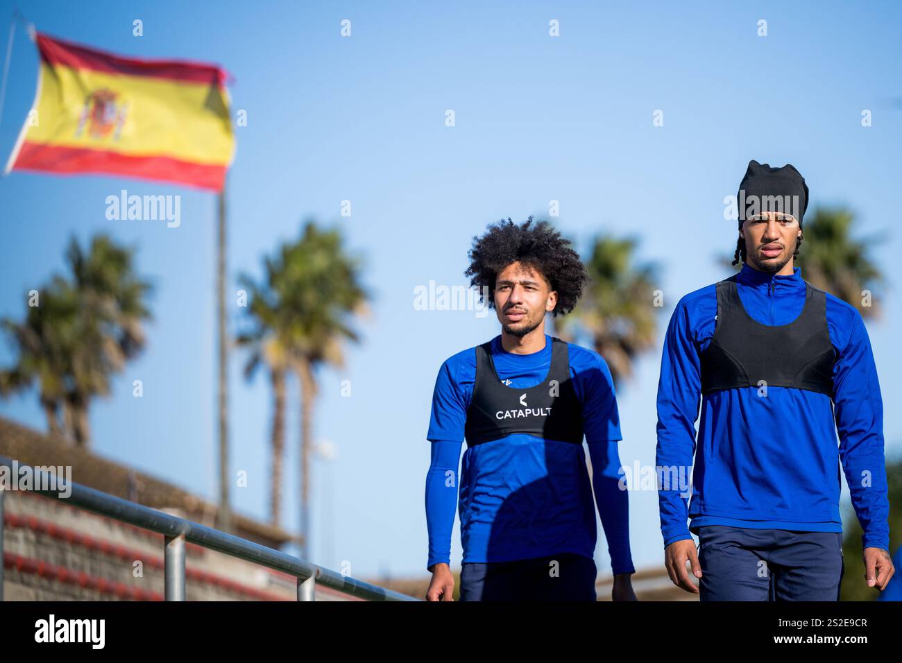 Oliva, Spain. 07th Jan, 2025. Gent's Hugo Gambor and Gent's Archibald ...