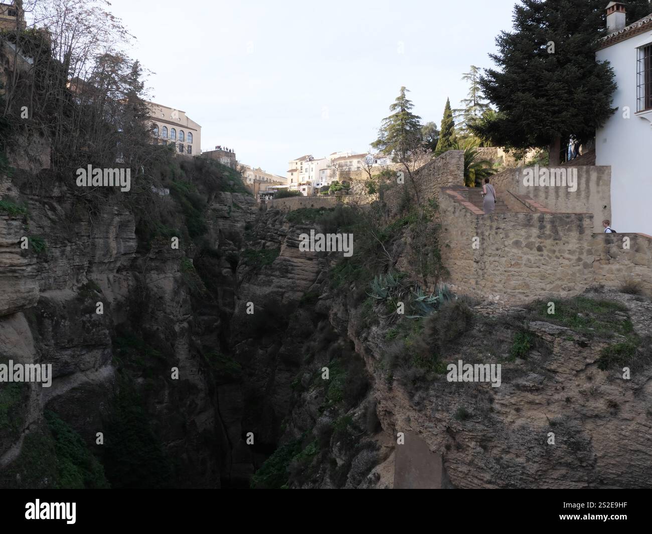 View from the historic Puente Nuevo Centro de Interpretación into the ...