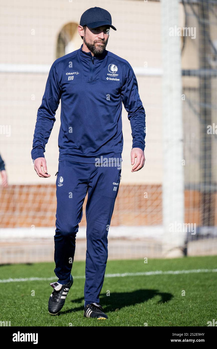 Oliva, Spain. 07th Jan, 2025. Gent's assistant coach Kevin Van Dessel ...
