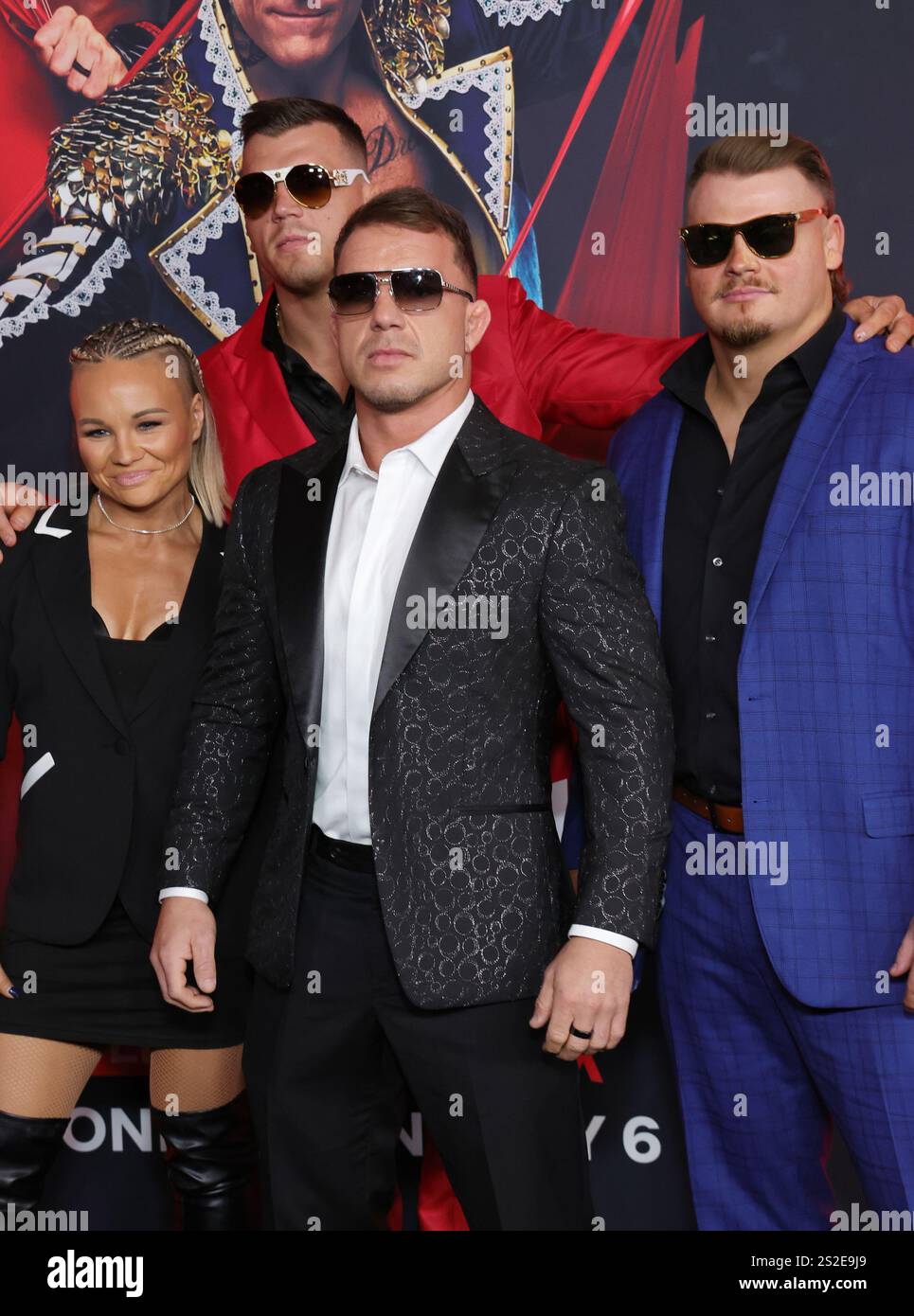 Inglewood, Ca. 06th Jan, 2025. Ivy Nile, Julius Creed, Chad Gable ...