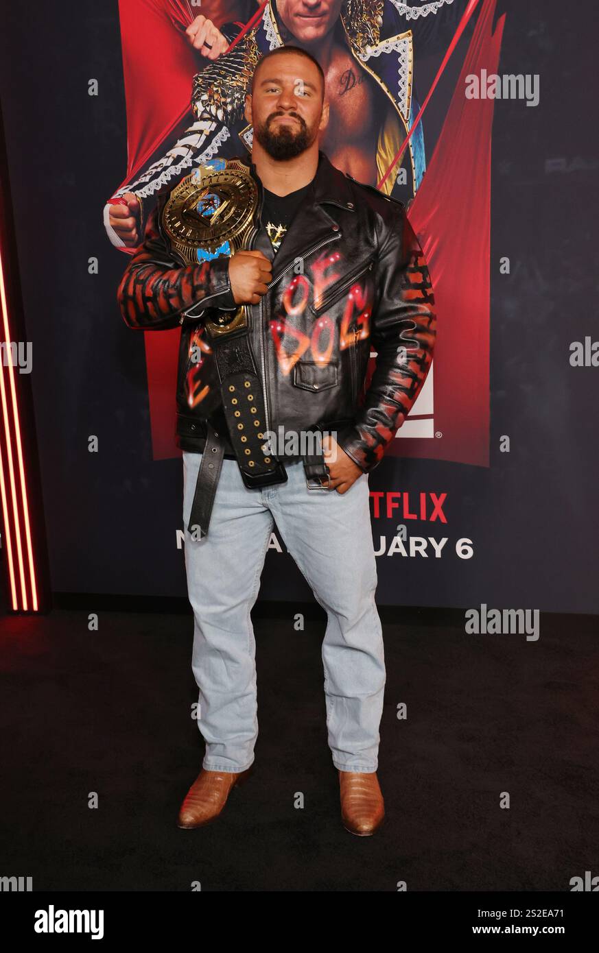 Inglewood, Ca. 06th Jan, 2025. Bron Breakker at the WWE Monday Night ...