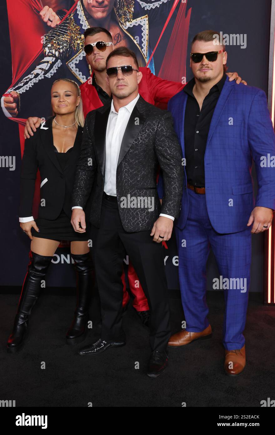 Inglewood, Ca. 06th Jan, 2025. Ivy Nile, Julius Creed, Chad Gable ...