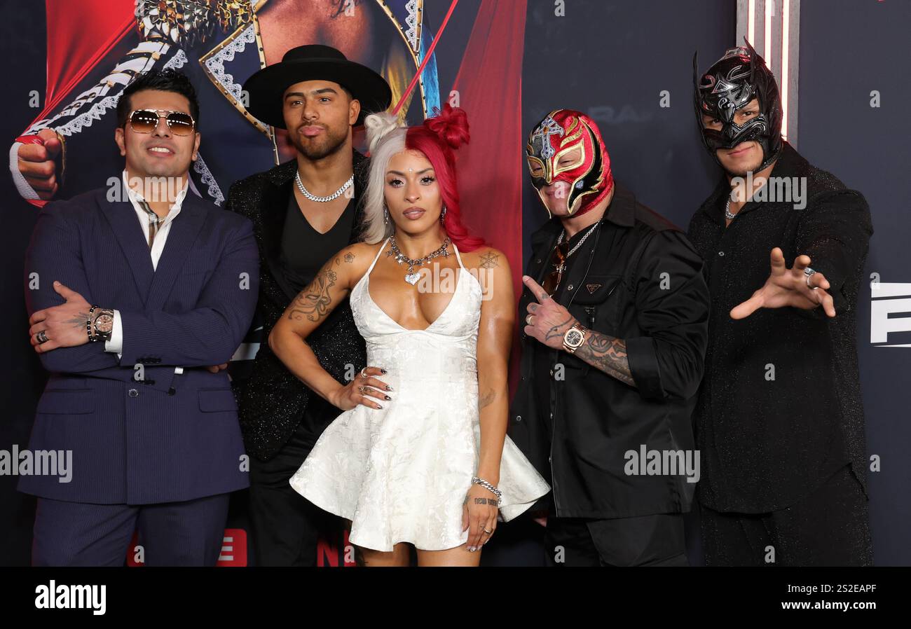 Inglewood, Ca. 06th Jan, 2025. Cruz Del Toro, Dragon Lee, Zelina Vega ...