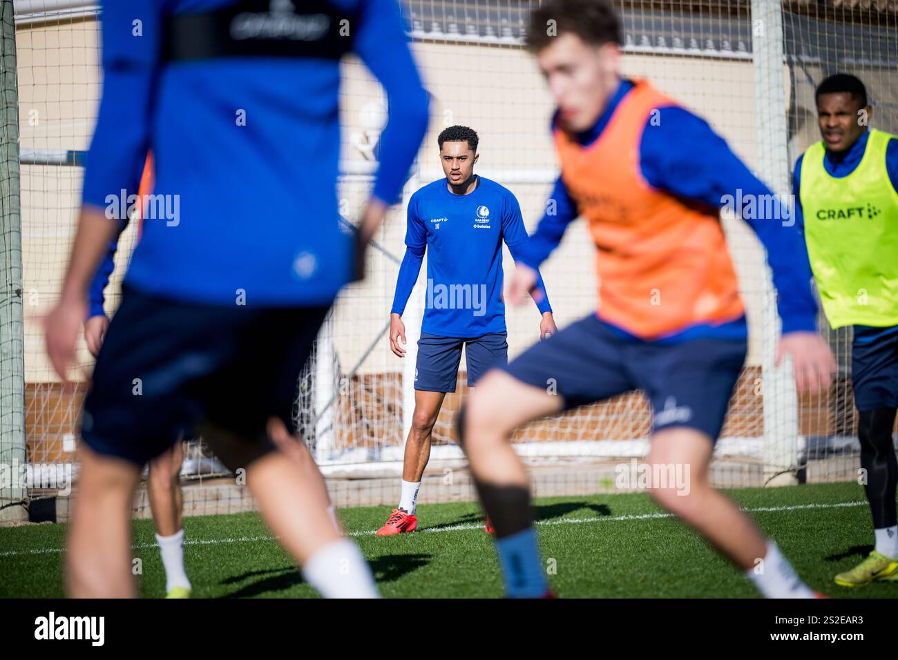 Oliva, Spain. 07th Jan, 2025. Gent's Aime Omgba pictured in action ...