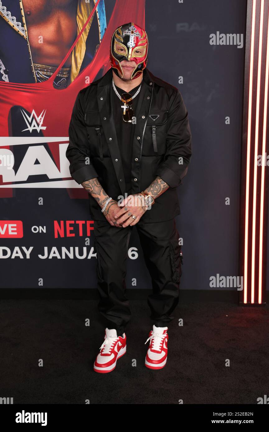 Inglewood, Ca. 06th Jan, 2025. Rey Mysterio at the WWE Monday Night Raw ...