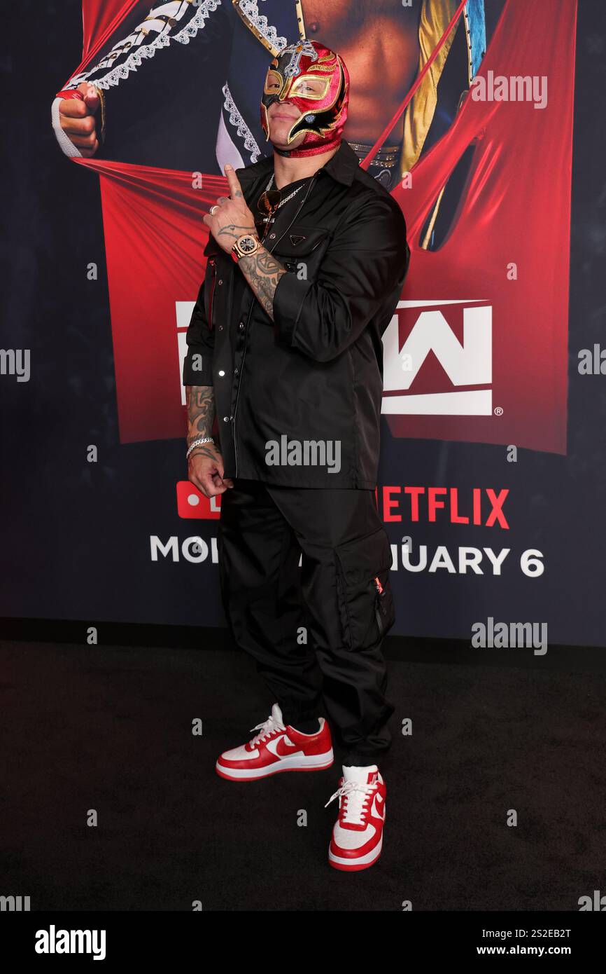 Inglewood, Ca. 06th Jan, 2025. Rey Mysterio at the WWE Monday Night Raw ...