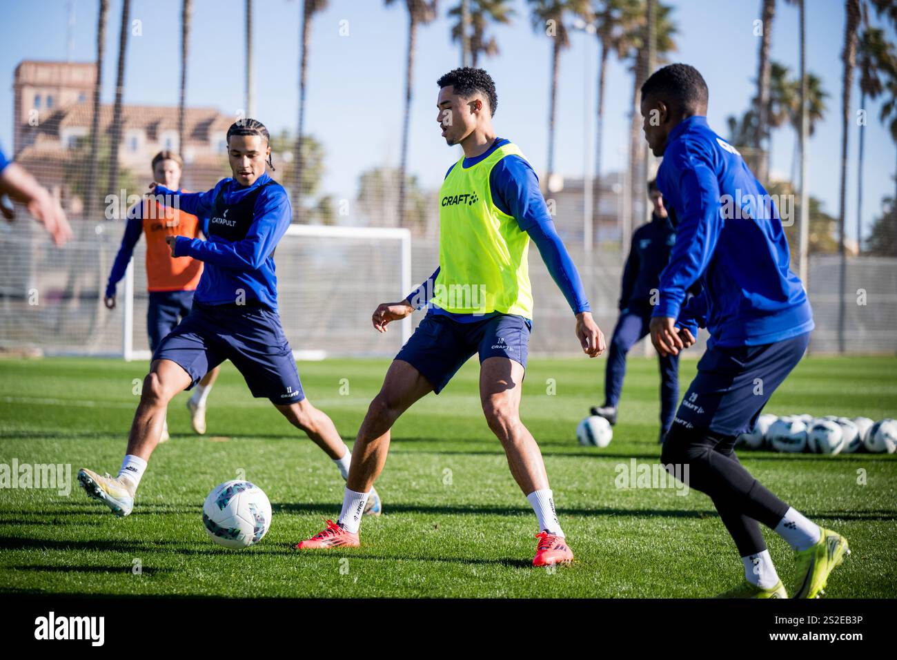 Oliva, Spain. 07th Jan, 2025. Gent's Momodou Lamin Sonko and Gent's ...