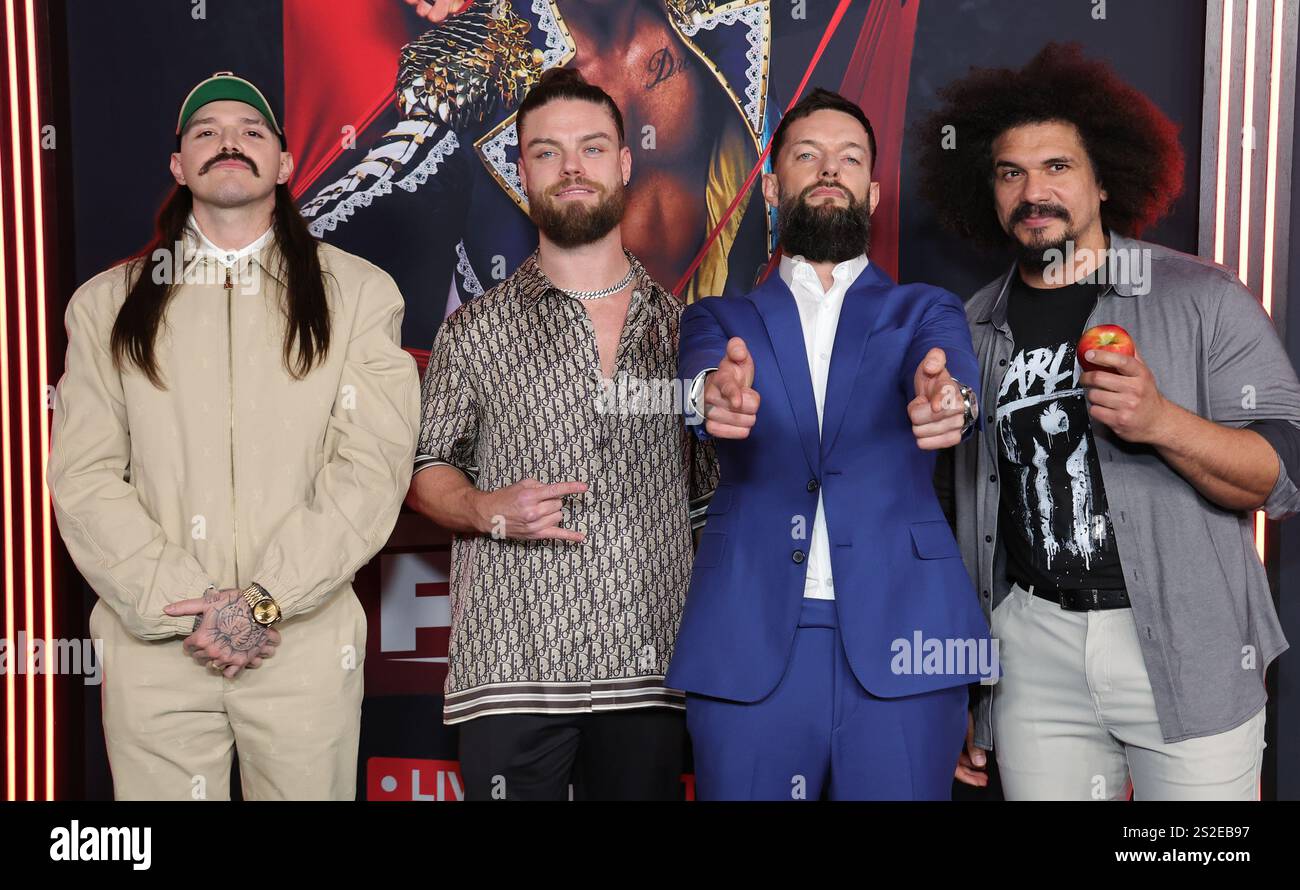 Inglewood, Ca. 06th Jan, 2025. Dominik Mysterio, JD McDonagh, Finn ...
