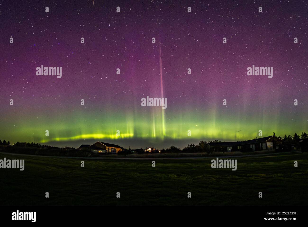 Nordlichter über Dänemark Polarlichter über Lokken am 14.09.2024 ...