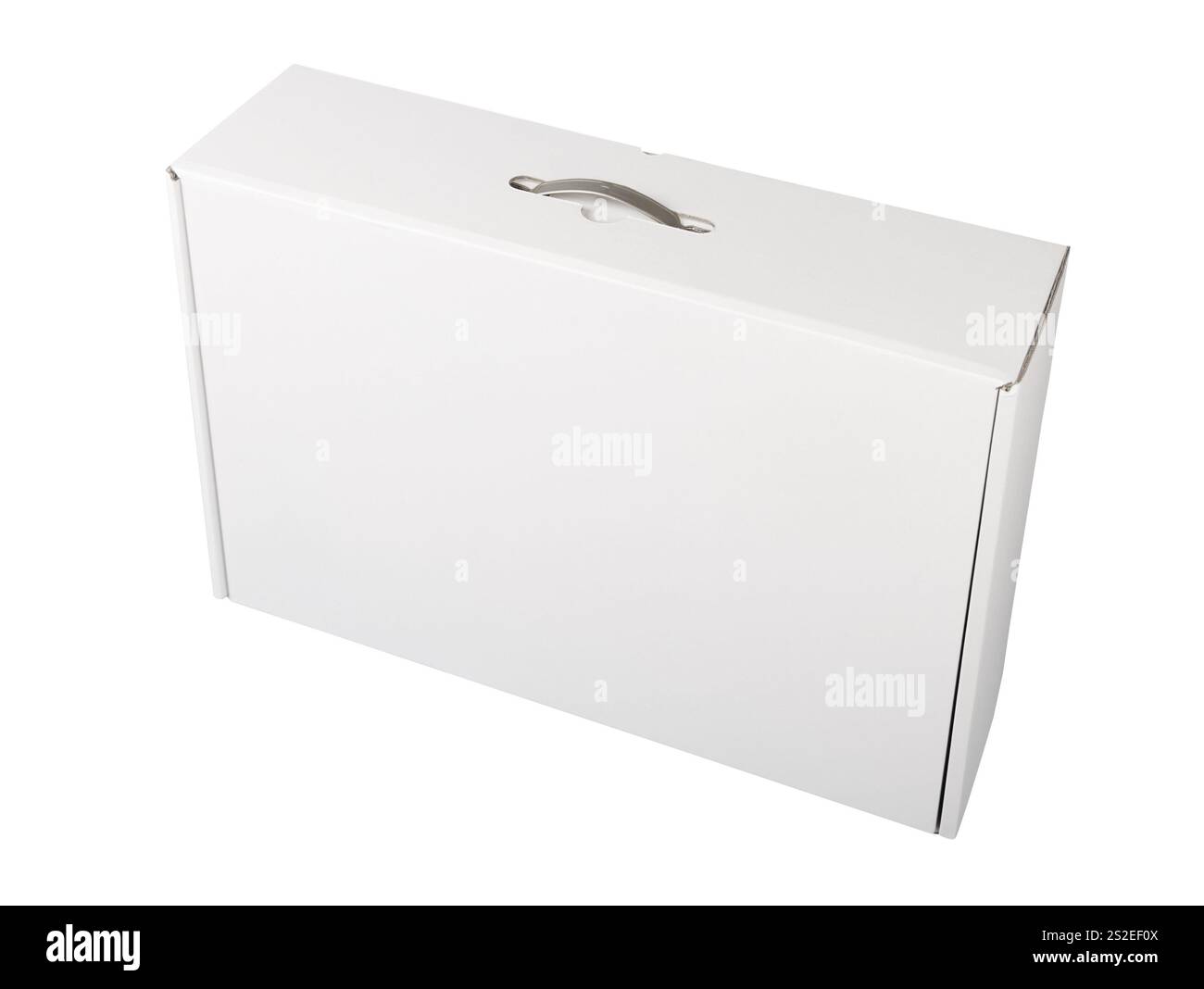 White cardboard box front view isolated on white background Stock Photo ...