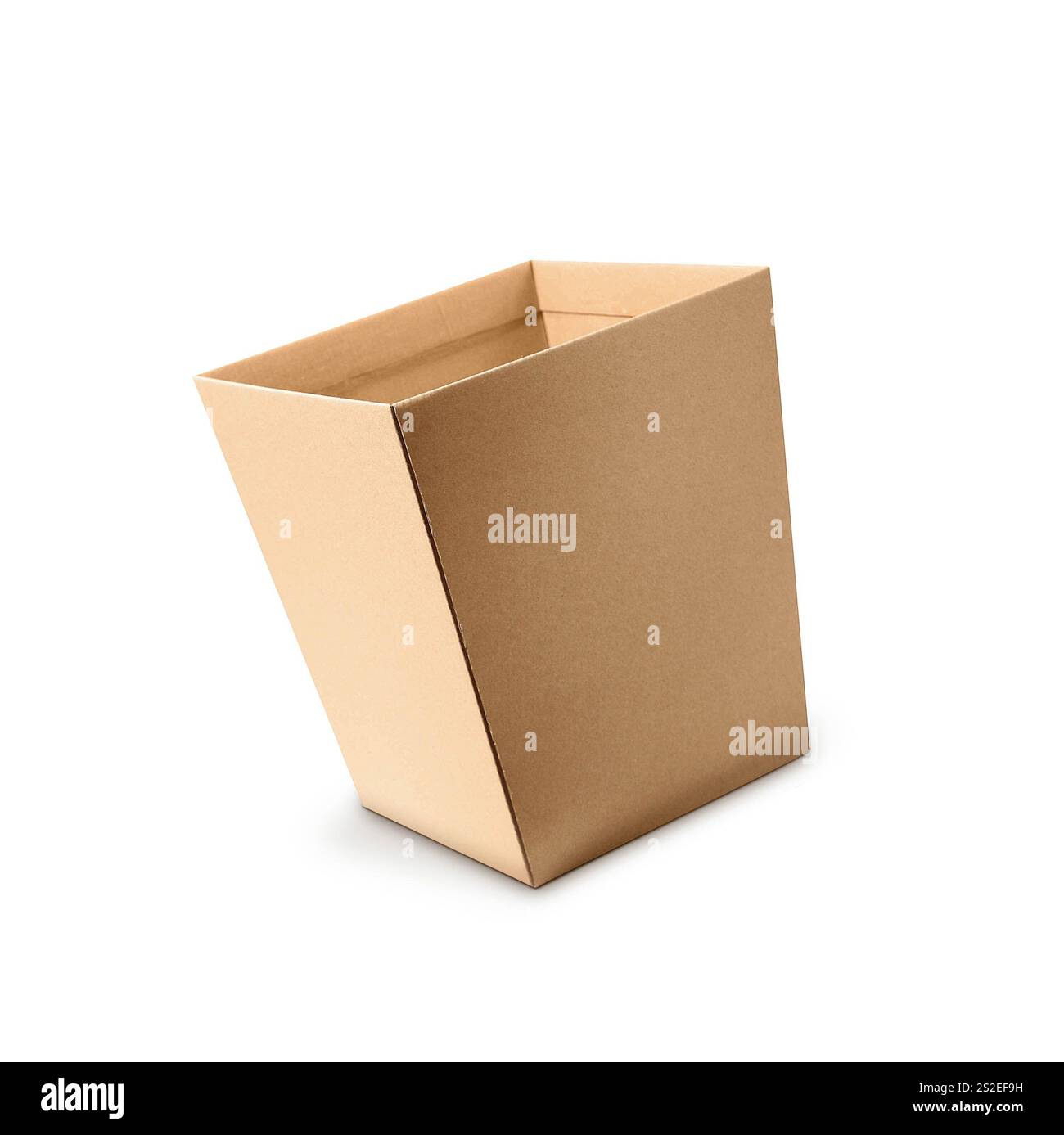 Open carton box isolated on white background Stock Photo - Alamy