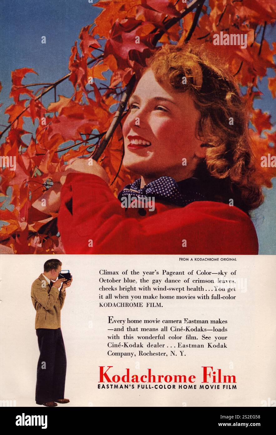 Kodachrome movie camera advertisement hi-res stock photography and ...