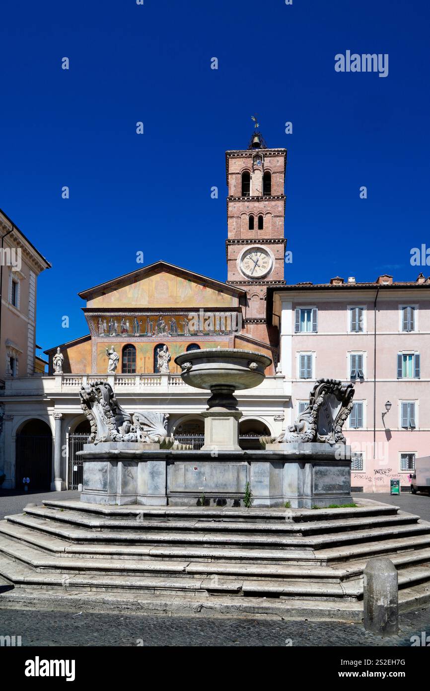the oldest Marian church in Rome,Santa Maria in Trastevere,Trastevere ...
