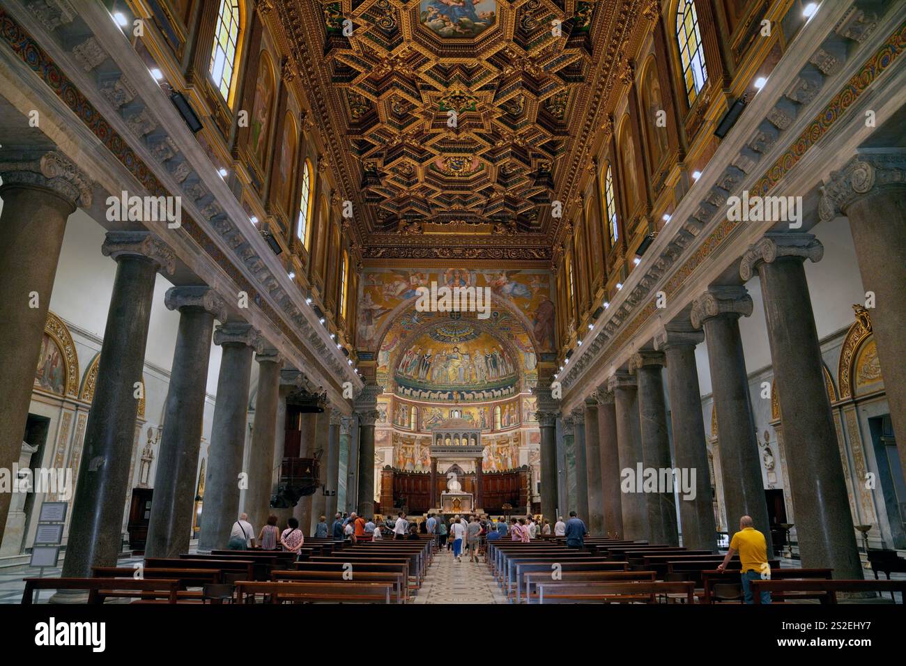 the oldest Marian church in Rome,Santa Maria in Trastevere,Trastevere ...