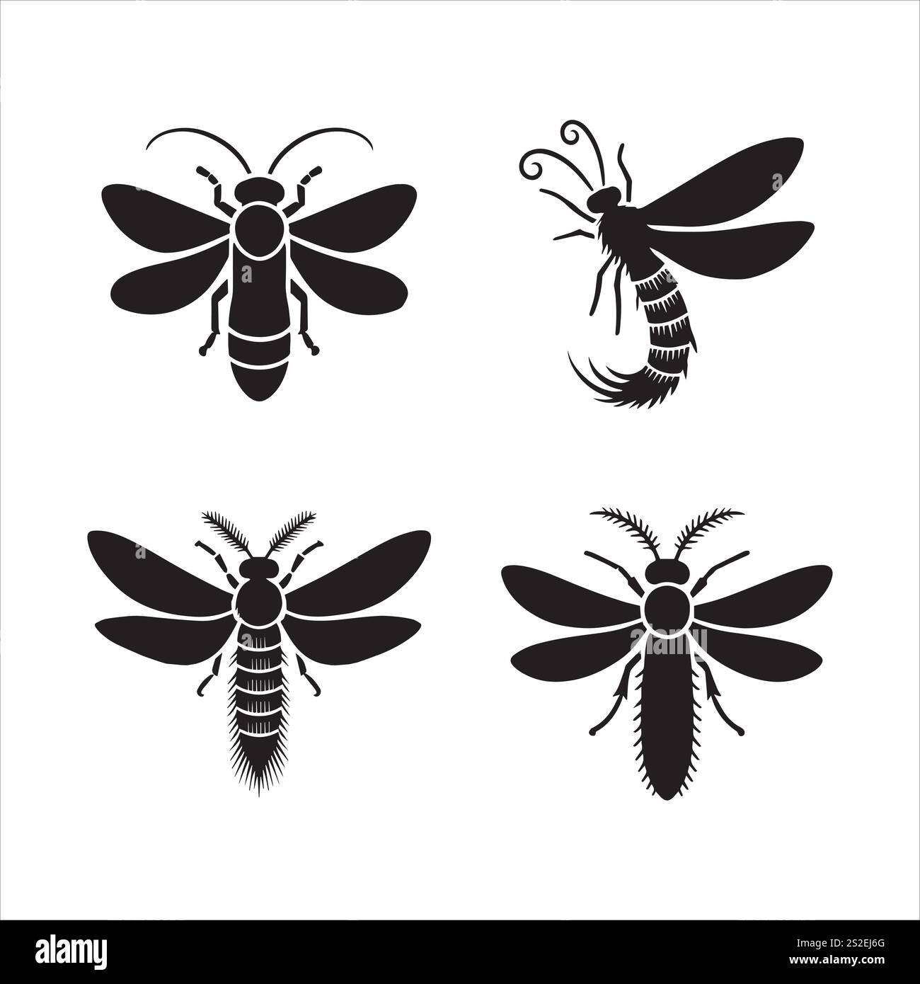 firefly silhouette black color simple clean vector illustration eps ...