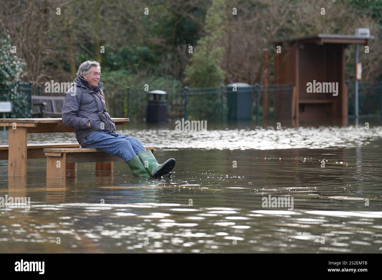 Floodwater in Quorn, Leicestershire. Weather warnings for snow and ice ...