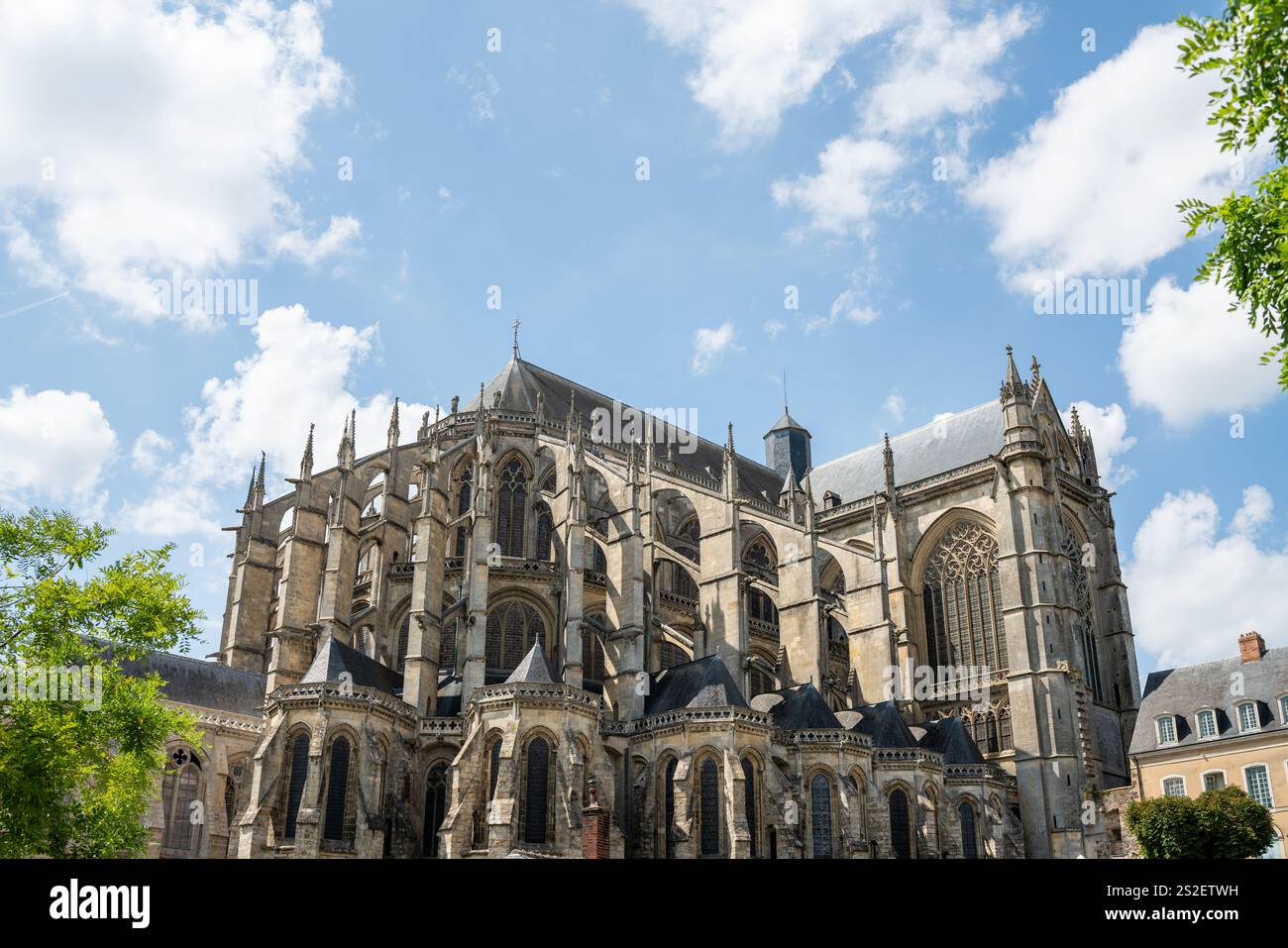 Ancient cathedral in Normandie Le Mans Stock Photo - Alamy