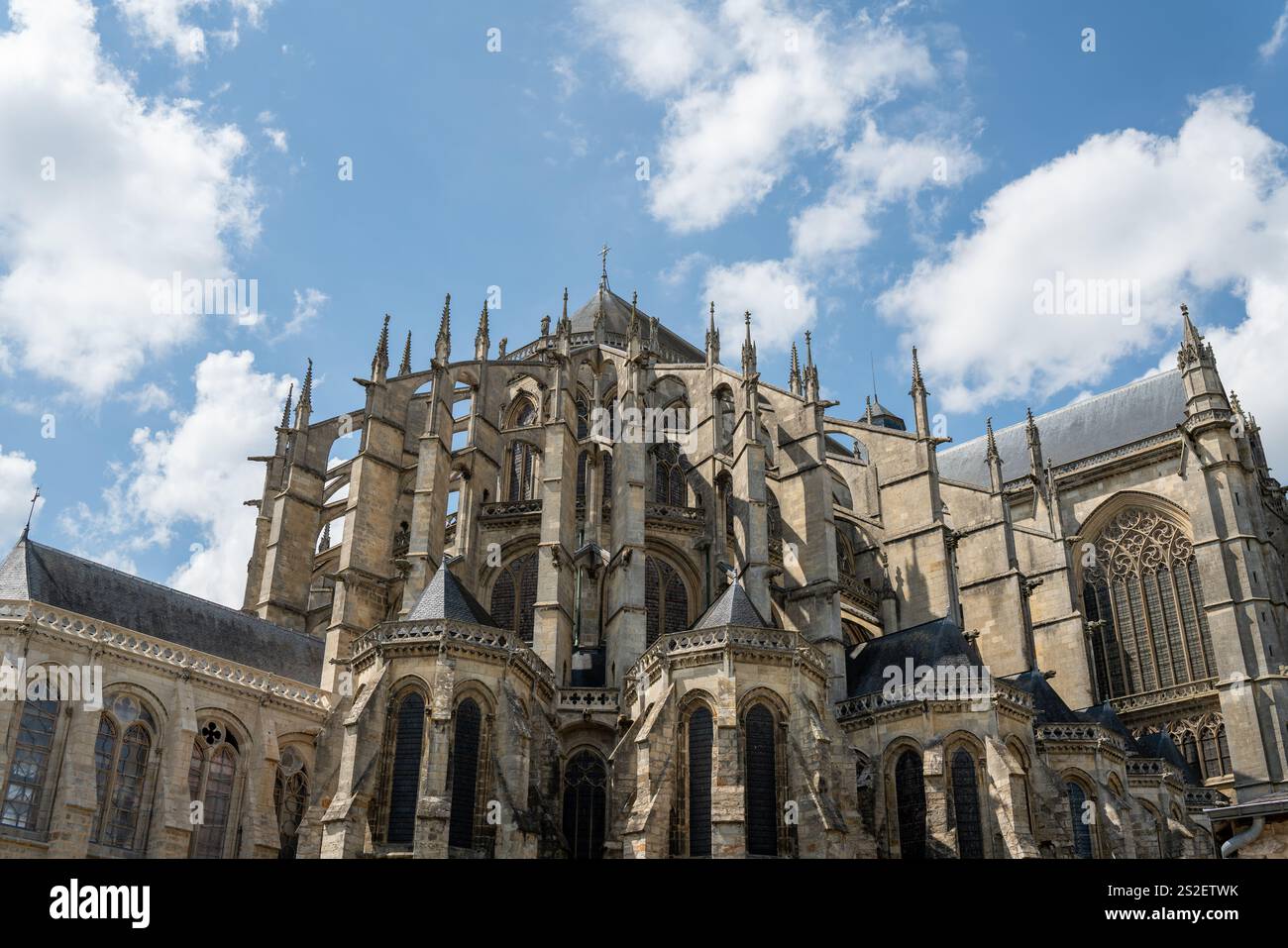 Ancient cathedral in Normandie Le Mans Stock Photo - Alamy