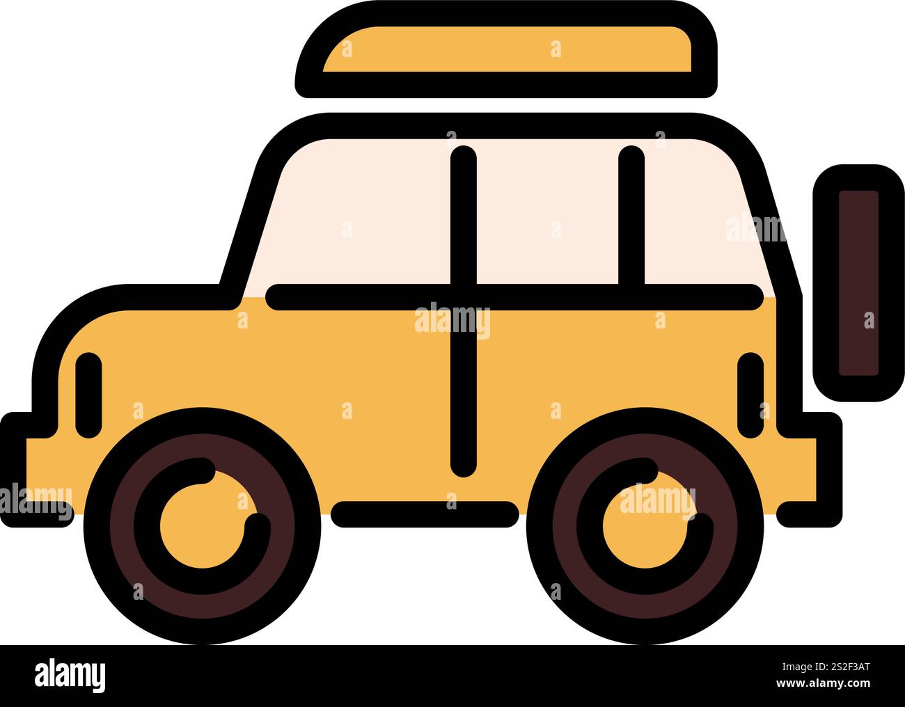 SUV line icon. Off-road vehicle outline vector sign, linear style ...