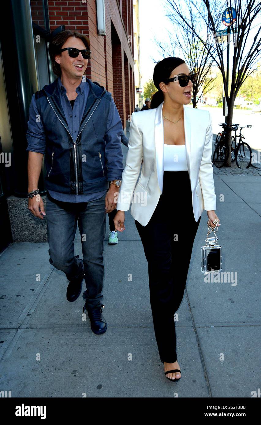 Jonathan Cheban and Kim Kardashian out and about in Soho, New York City ...