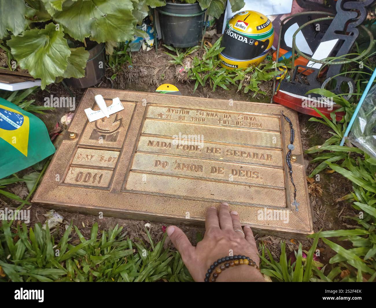 3 Junary 2025 Morumbi Cemetery S. Paulo Brazil, Grave of the popular ...