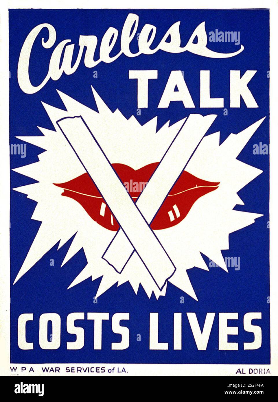 Careless talk costs lives - World War II propaganda - Al Doria ...