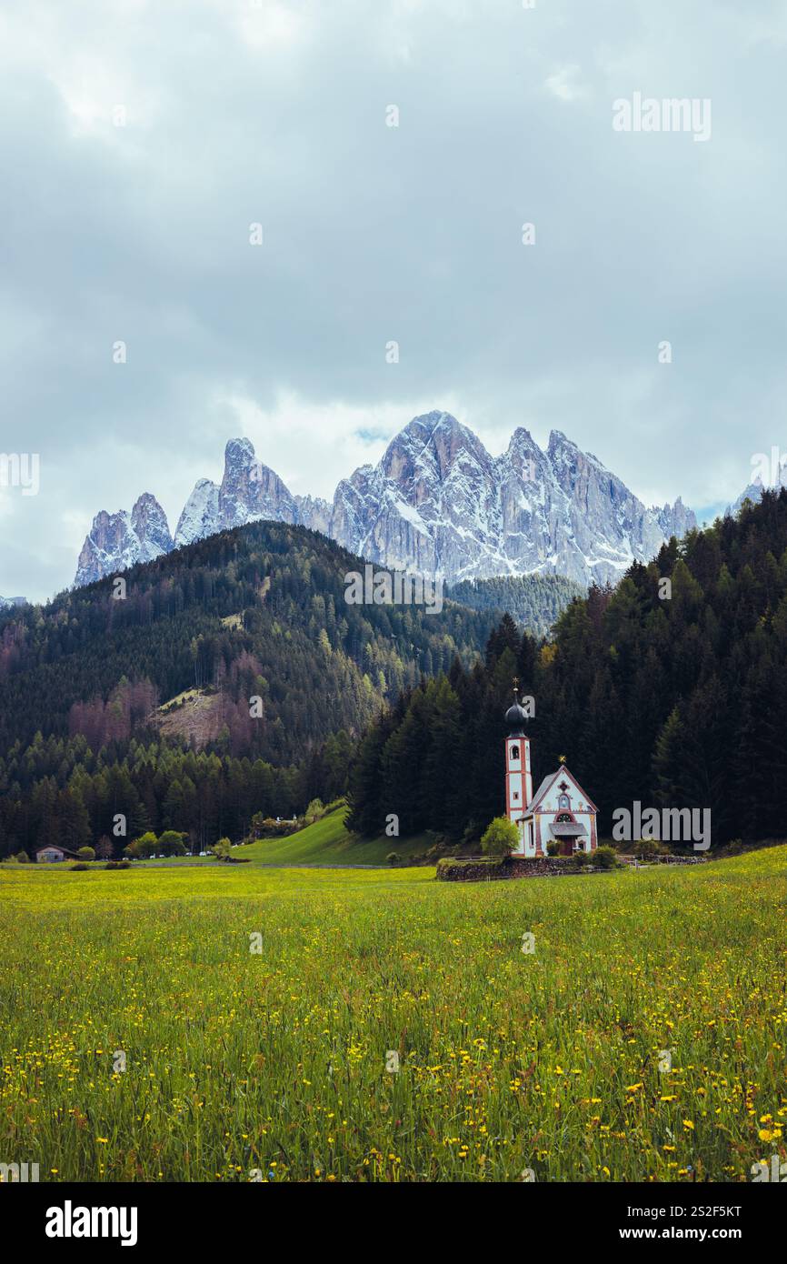 Saint Magdalena is a picturesque village located in the Dolomites, a ...