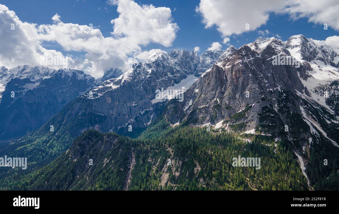 The Italian Alps, a majestic mountain range spanning the northern ...