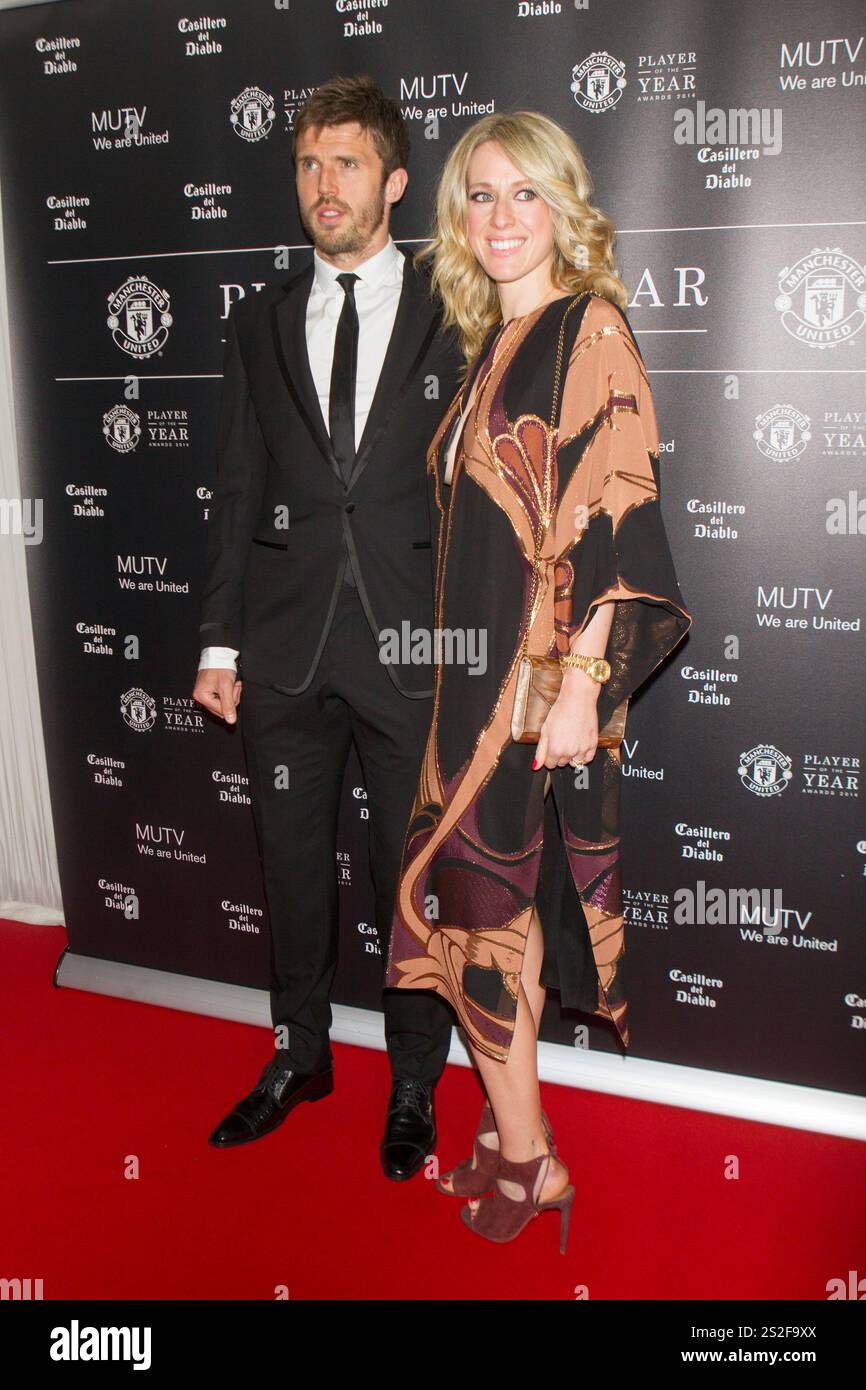 Michael and Lisa Carrick arrive at Manchester United Player of the Year ...
