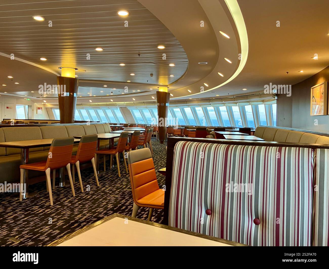 An Empty Lounge On Board a Cruise Ferry Stock Photo - Alamy
