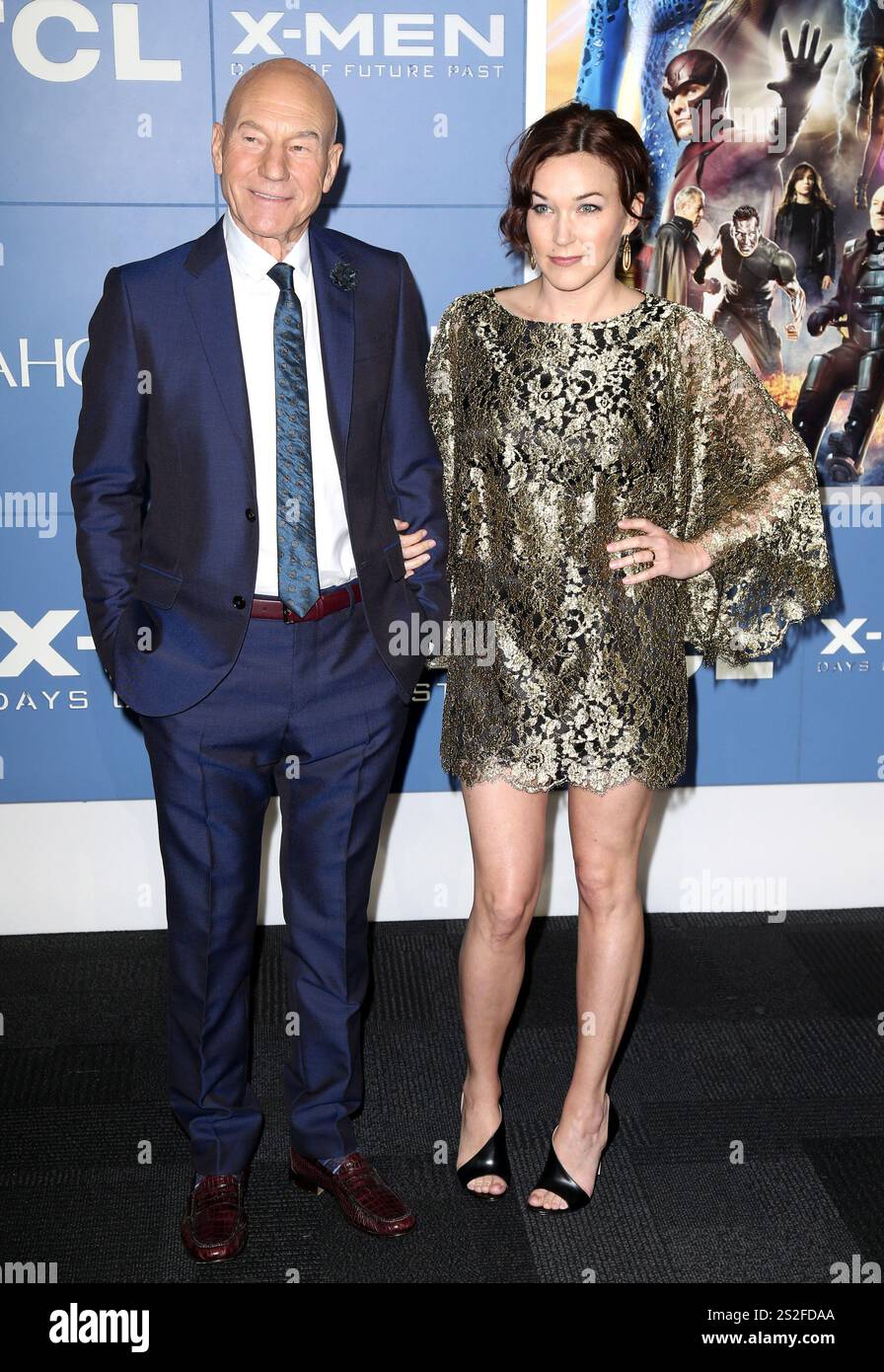 Patrick Stewart and his daughter Sophie Alexandra Stewart at the ...