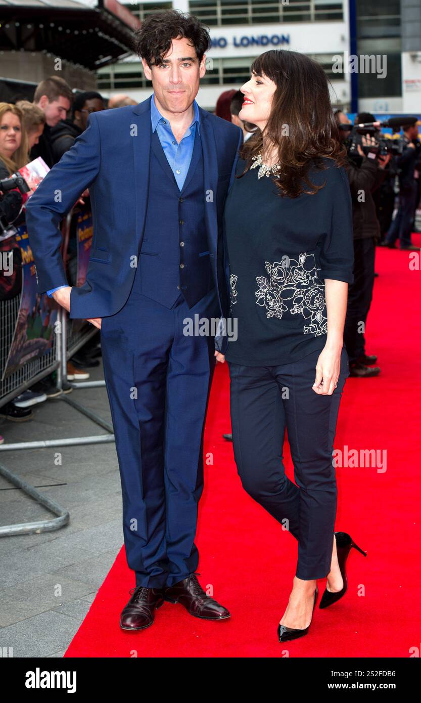 Stephen Mangan and Louise Delamere at the premiere of 'Postman Pat' at ...