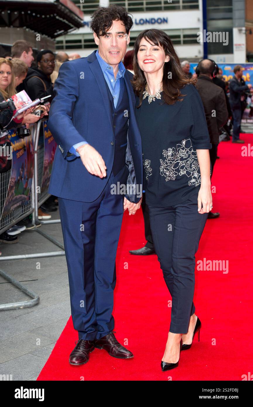 Stephen Mangan and Louise Delamere at the premiere of 'Postman Pat' at ...