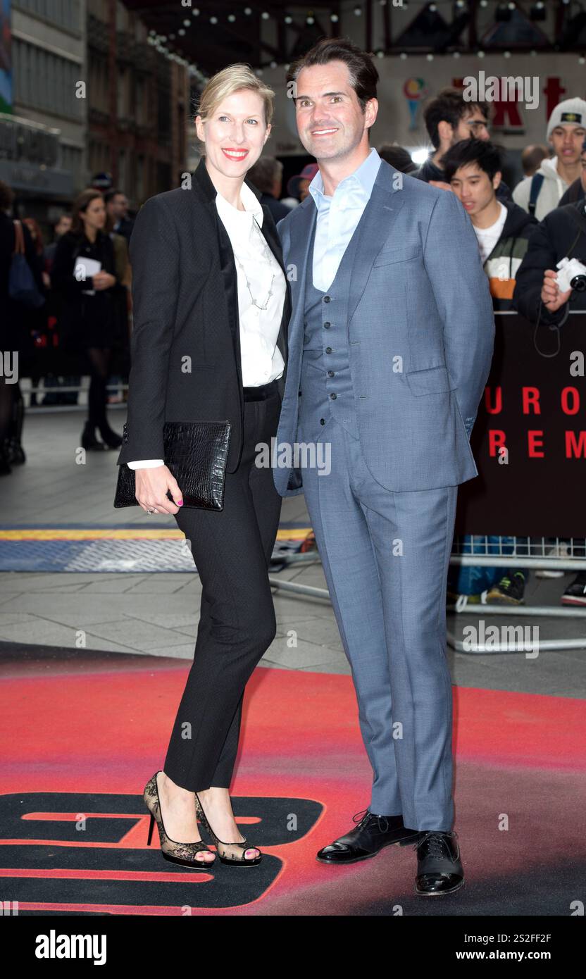 Karoline Copping and Jimmy Carr at the European premiere of 'Godzilla ...