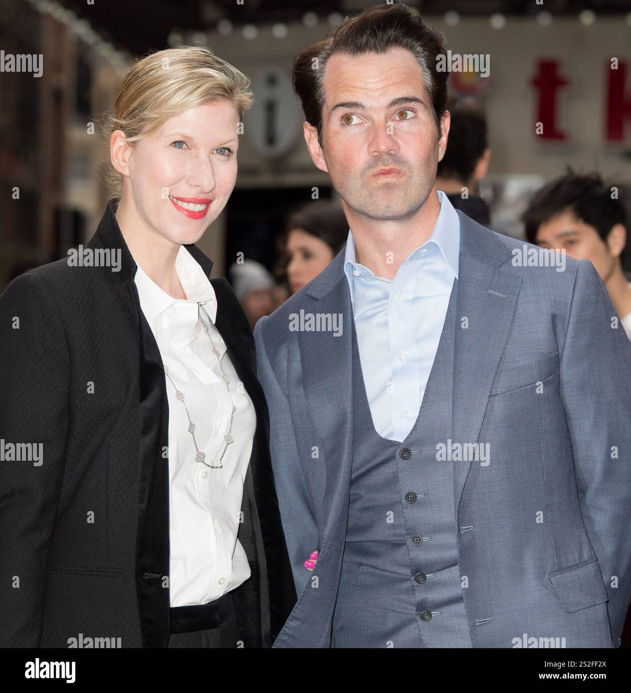 Karoline Copping and Jimmy Carr at the European premiere of 'Godzilla ...