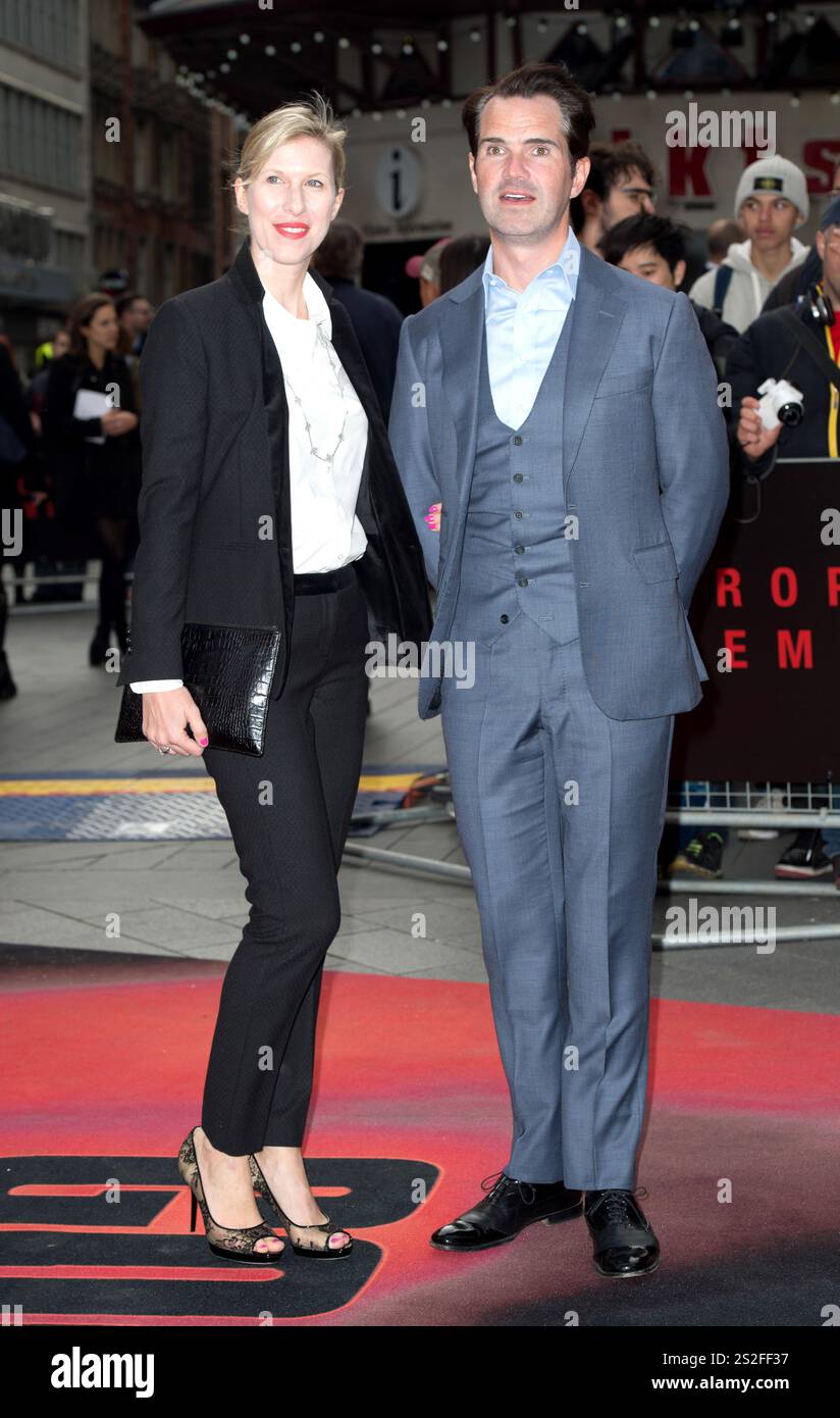Karoline Copping and Jimmy Carr at the European premiere of 'Godzilla ...
