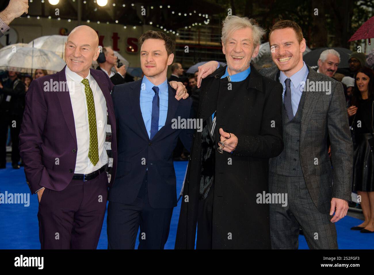 Sir Patrick Stewart, James Mcavoy, Sir Ian McKellen and Michael ...