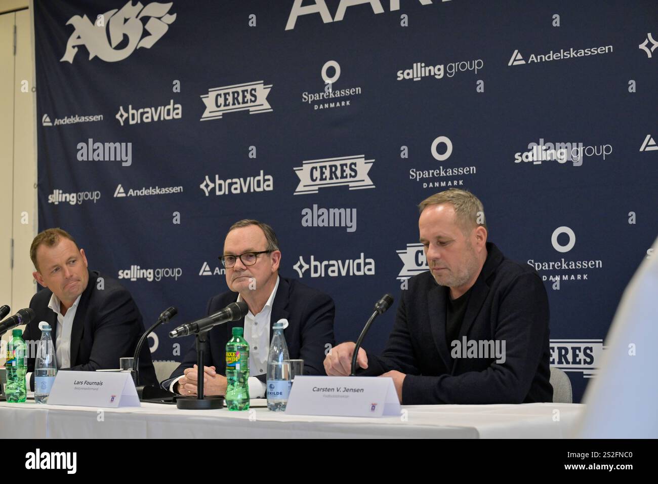 Denmark. 07th Jan, 2025. Press conference where the Superliga club AGF ...