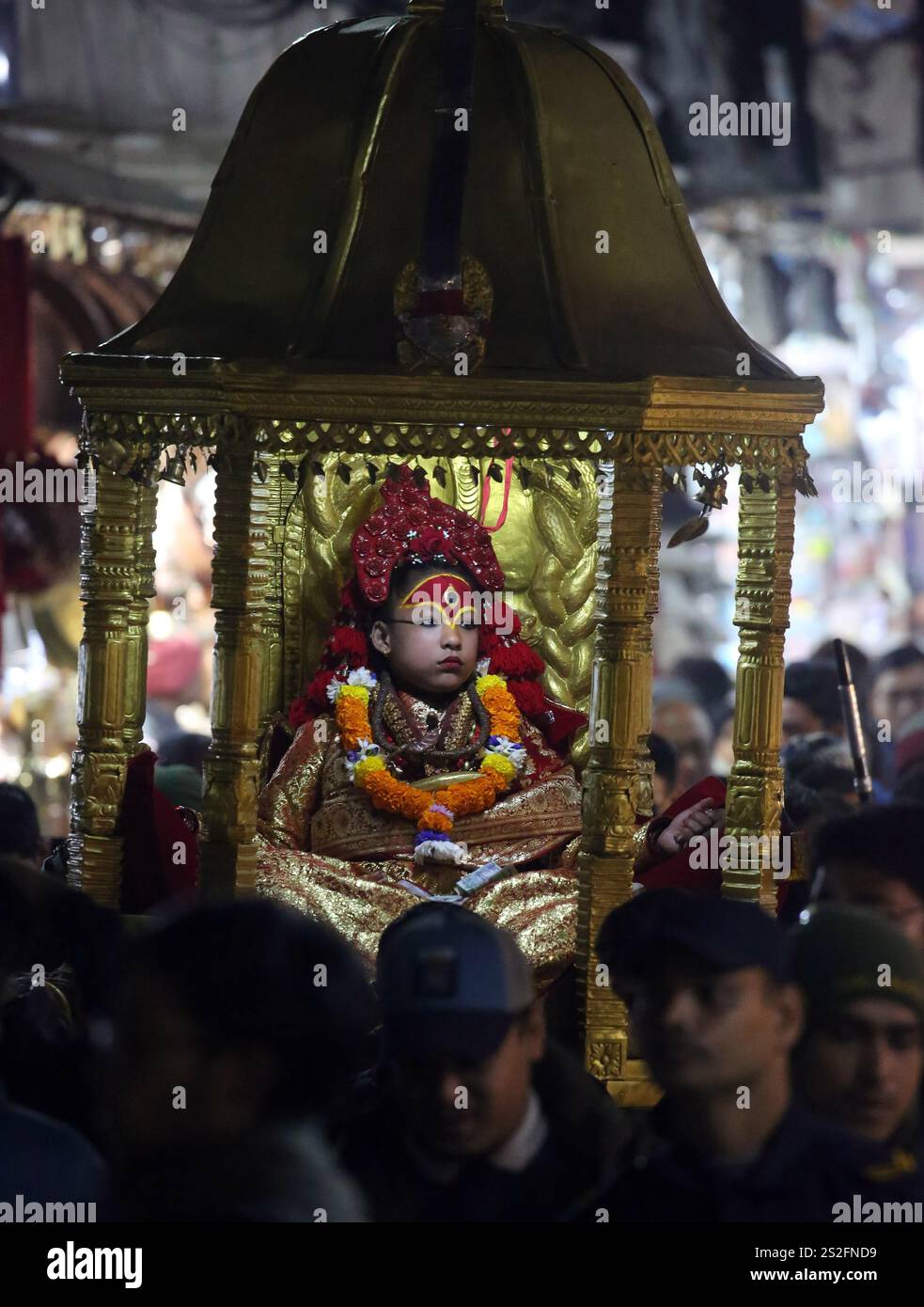 Kathmandu, Nepal. 07th Jan, 2025. January 7, 2025: Living Goddess ...